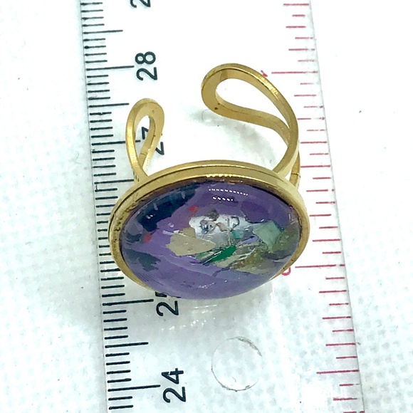 Hand Crafted | Jewelry | Handmade Round Dome Ring Adjustable Nsr Open ...